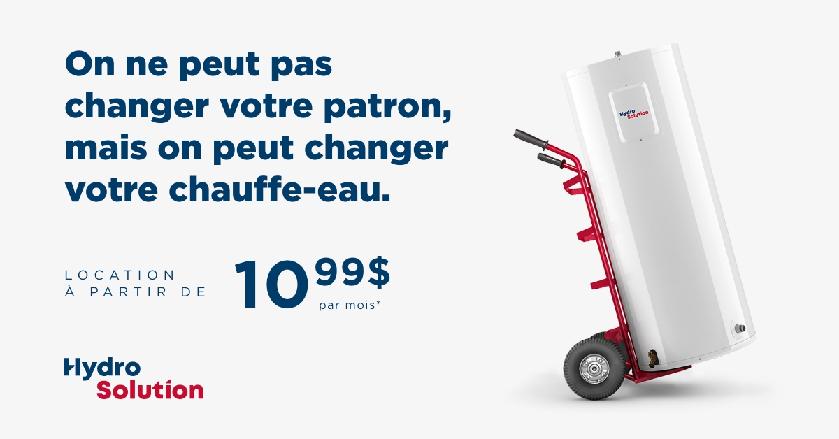Promotion | Location de chauffe-eau - HydroSolution